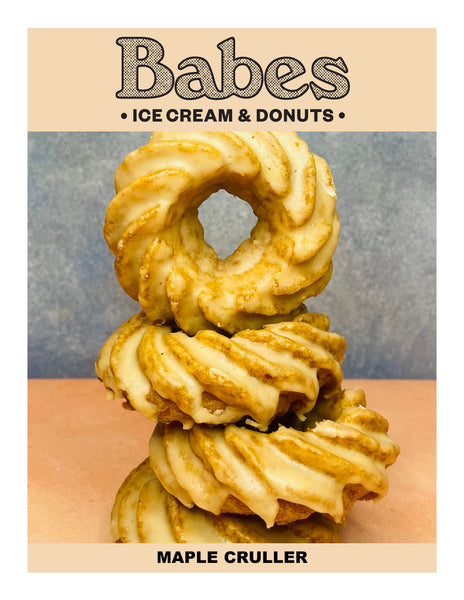 Maple Cruller | Babes Ice Cream & Donuts